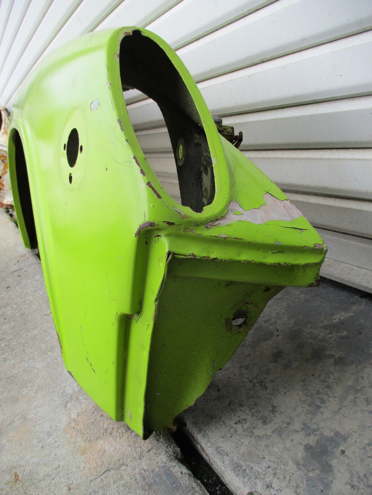 PORSCHE 914 FRONT RIGHT PASSENGER FENDER ASSEMBLY FULL CUT OUT ORIGINAL ...