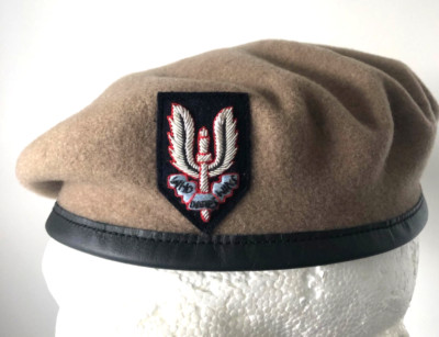 SAS BERET - SPECIAL AIR SERVICE WO1 / OFFICER QUALITY BERET - SIZE 57cm ...