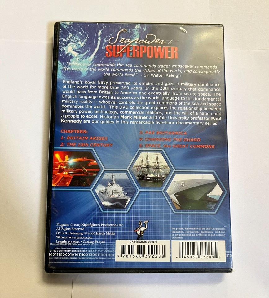 Seapower to Superpower: The Story of Global Supremacy (DVD, 2006) Brand ...