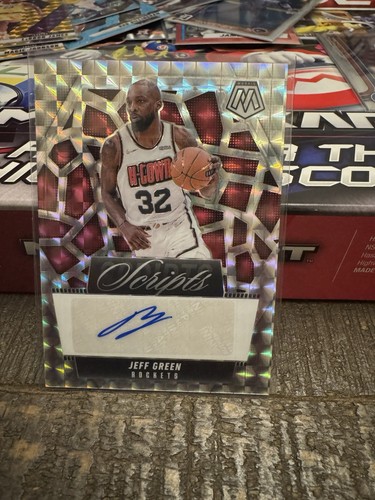 2024-25 Panini Mosaic Scripts MS-JEF Jeff Green Autograph Houston ...