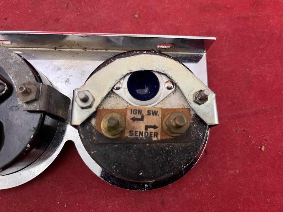 Sun Blueline Gauge Set - Ammeter, Water Temp, and Oil Pressure w ...