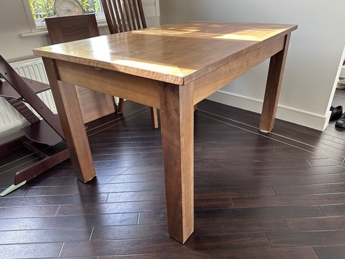 Solid Walnut Table and chairs | eBay UK