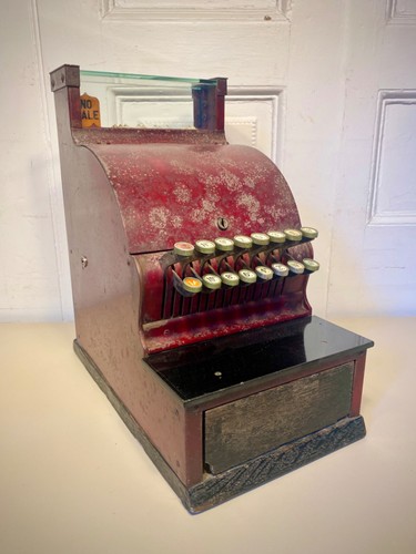 Working Vintage NATIONAL Cash Register Till Shop Counter Display. Candy ...