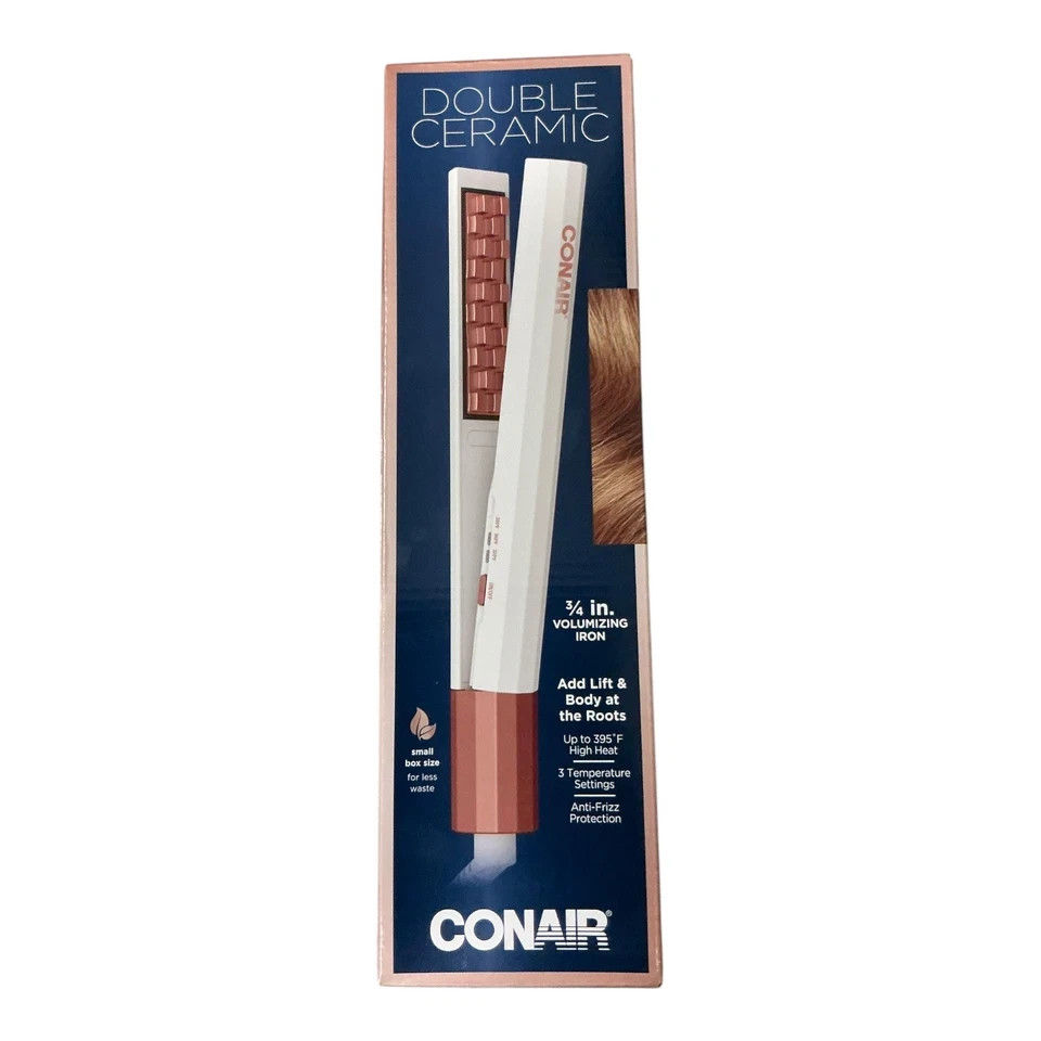Conair Double Ceramic 3/4” Volumizing Root Lifter Hair Iron | eBay