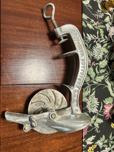 CHERRY PITTER STONER Chop-Rite #16 Hand Crank Pottstown USA Table Mount ...