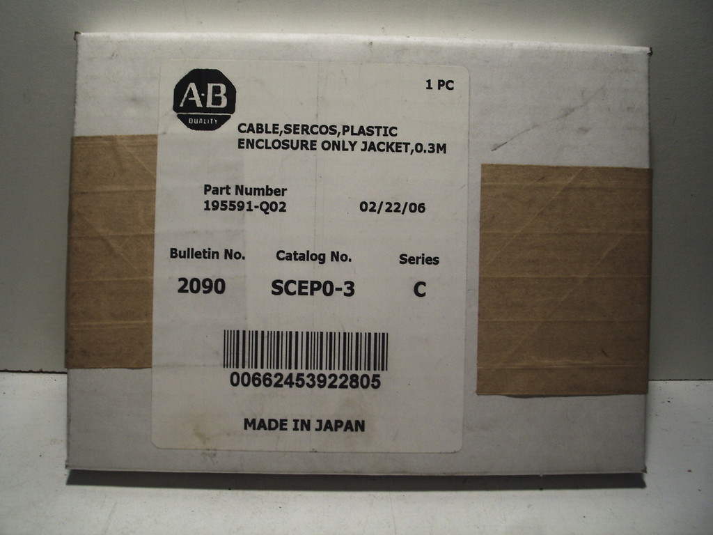 AB 195591-Q02 SCEP0-3 SERIES C 0.3m SERCOS CABLE NEW!! WOW!! | eBay