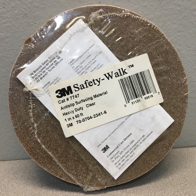 3M 7747 Safety Walk Anti Slip Tape 1" X 60' Clear for sale online | eBay