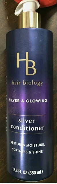 HB Hair Biology Silver Glowing Conditioner Restore Moisture Shine 12.8 ...