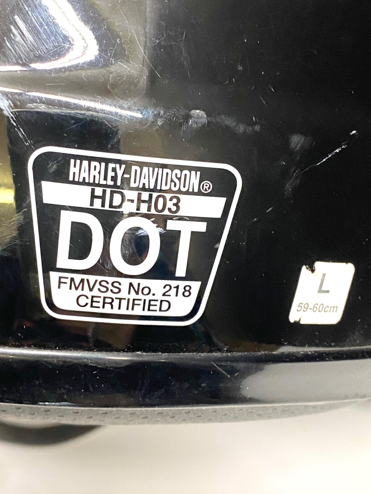 Harley Davidson Men's L Black Logo Half Helmet with Sun Shield HD-H03 ...