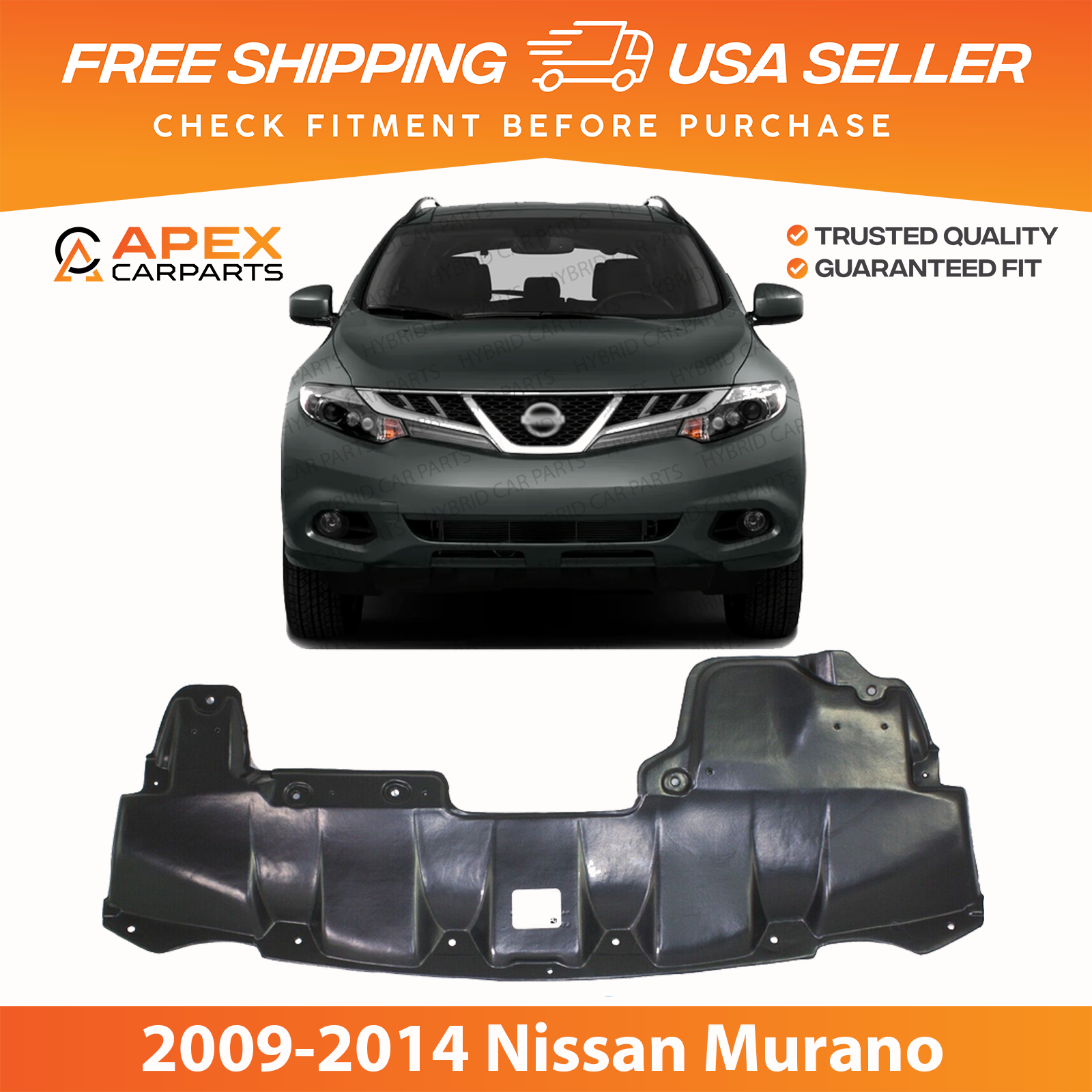 New Front Under Cover Engine Splash Shield For 2009-2014 Nissan Murano ...