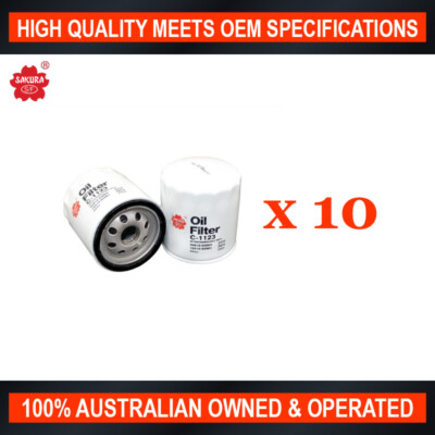 10x Sakura Oil Filter for Lexus ES300 GS430 IS200 IS300 LS430 LX470 ...