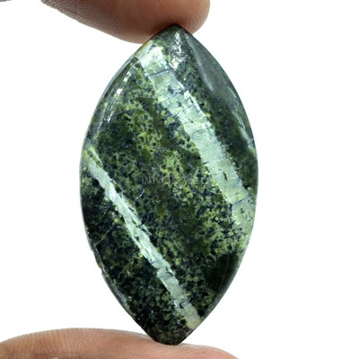 Cts. 40.95 Natural Chatoyant Zebra Jasper Swiss Opal Cabochon Marquees ...