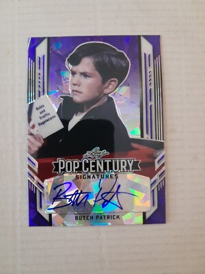 Butch Patrick /15 Purple Ice Autograph Card 2021 Leaf Pop Century Eddie ...