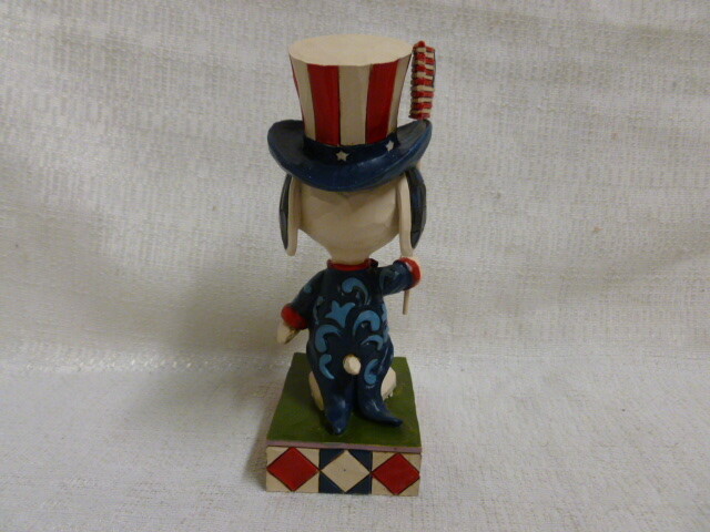 Jim Shore Peanuts Patriot Unlcle Sam July Snoppy and Woodstock Figurine ...