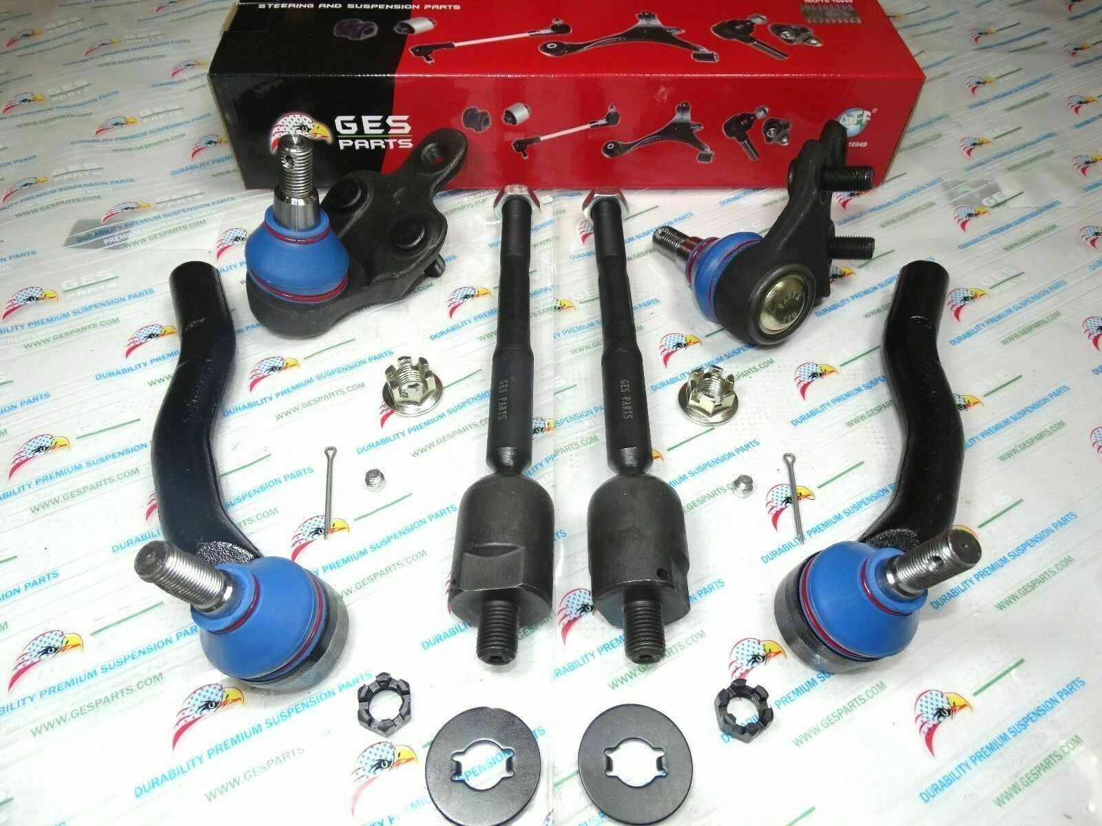 6 Front Ball Joint Tie Rod End For 2007-2011 Camry 05-12 Avalon ...