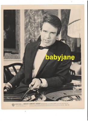 WARREN BEATTY ORIGINAL 8X10 PHOTO HANDSOME AT ROULETTE TABLE 1966 ...