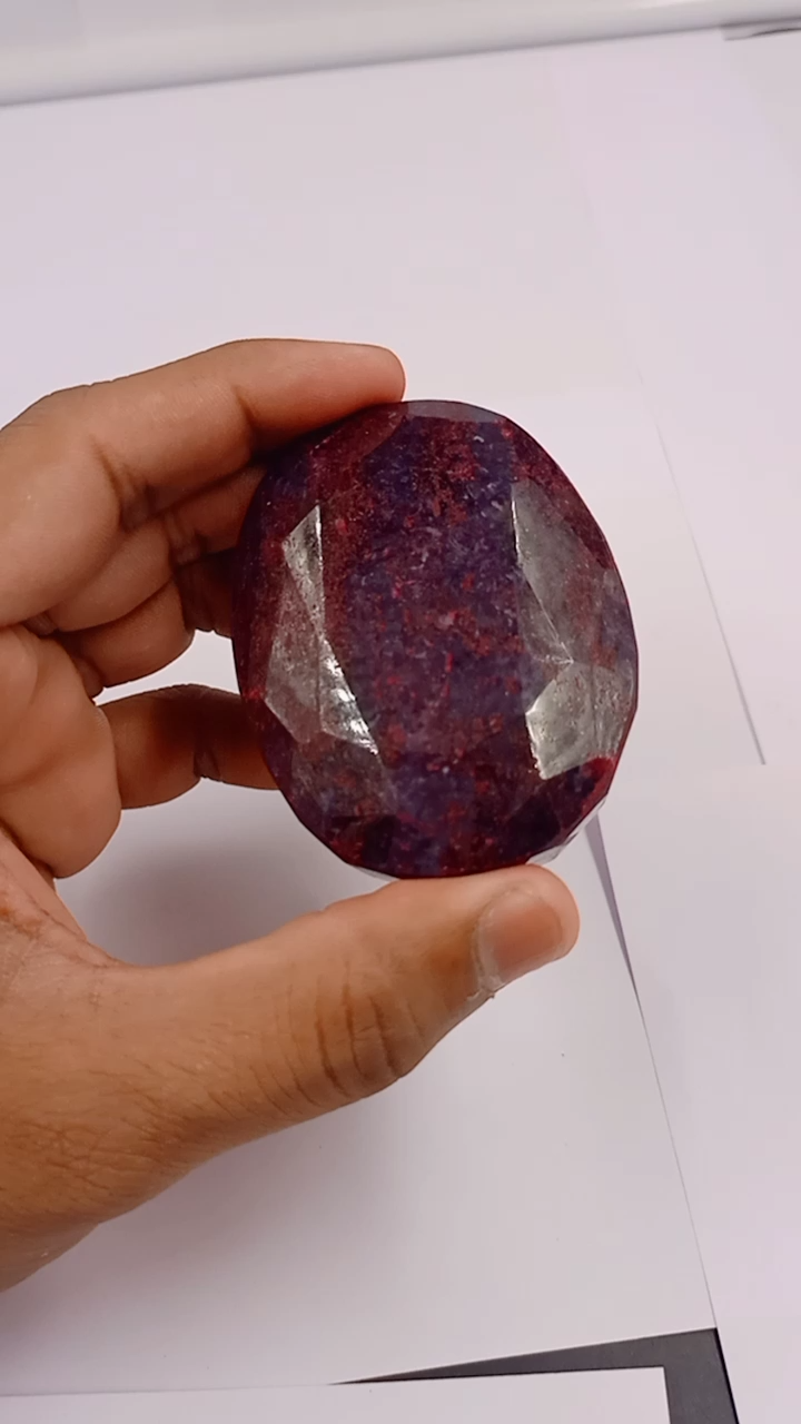 1325 Ct One Time Sale African Red Ruby Oval Cut EGL Certified Loose ...