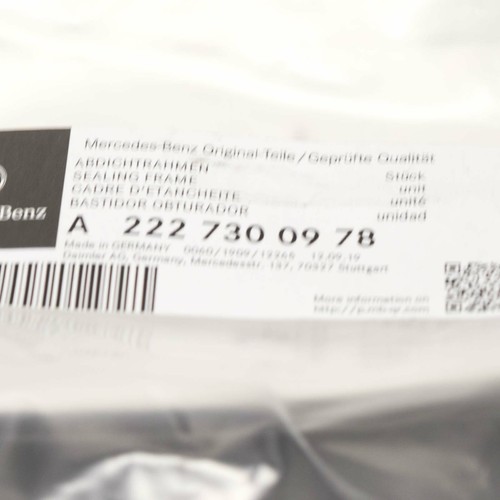 NEW MERCEDES-BENZ S-CLASS W222 REAR LEFT DOOR SEAL A2227300978 OEM NO🇺🇸 ...