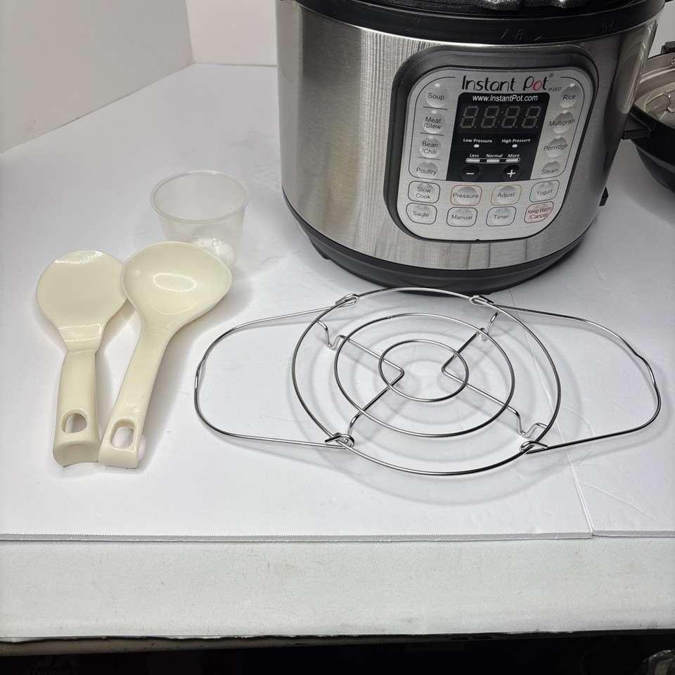 Instant Pot IP-DUO60 V2 Programmable Pressure Cooker 6 Qt Stainless See ...