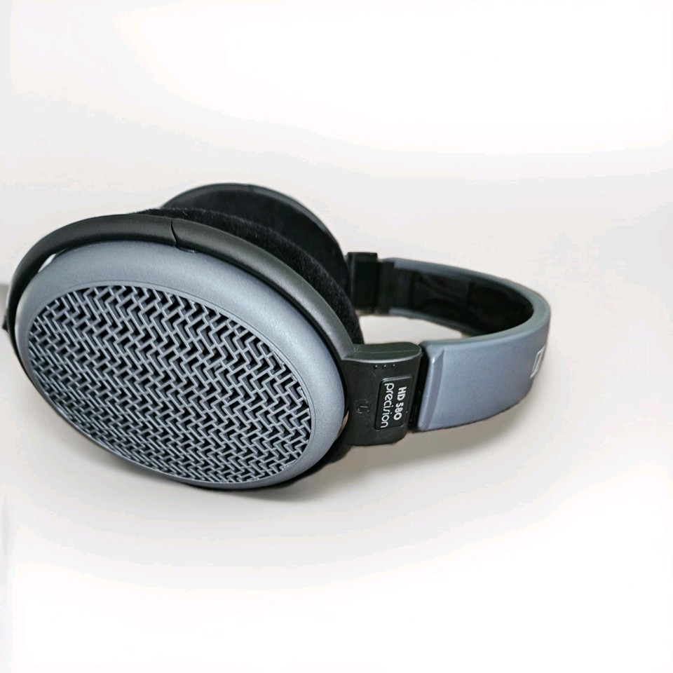 Sennheiser HD 580 Flat Plate Precision Dynamic Hi-Fi Headphones Black ...