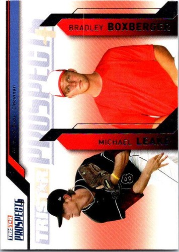 2009 TriStar Prospects Plus Mike Leake / Brad Boxberger #85 Cincinnati ...