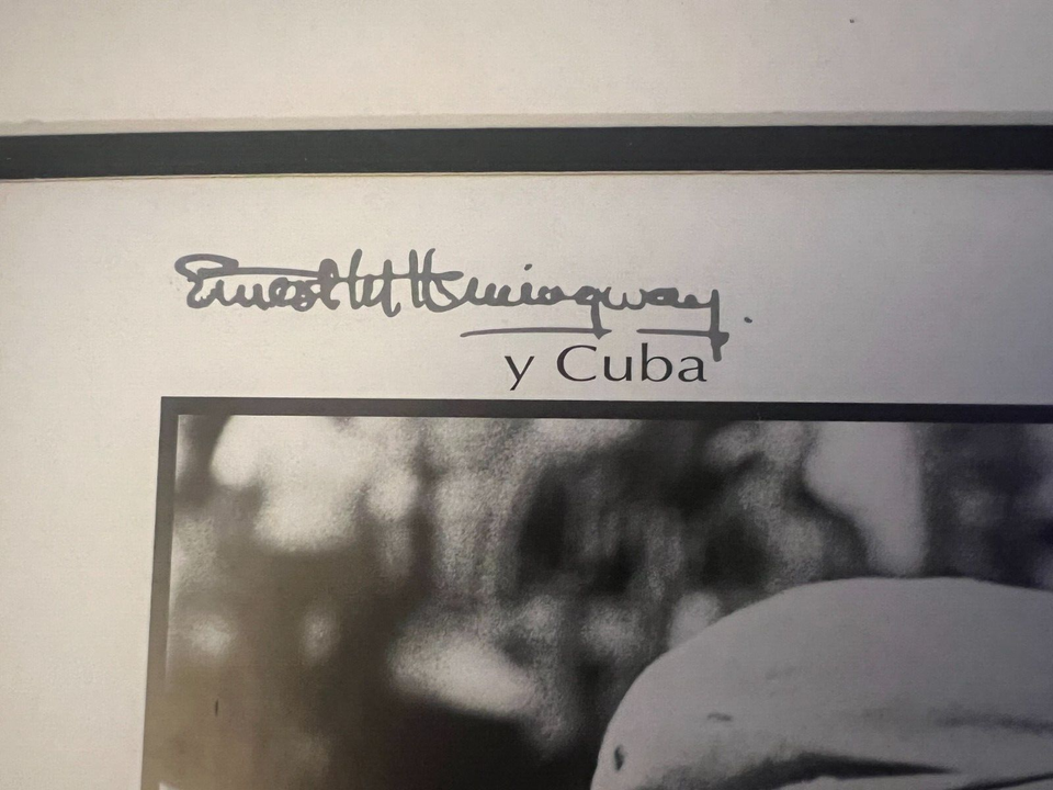 Fidel Castro Autograph & Ernest Hemingway Photograph (Christie's ...