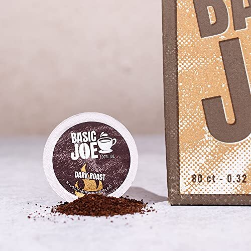 Basic Joe 80-Count 100% Arabica Dark Roast Single Serve Coffee Pods for ...