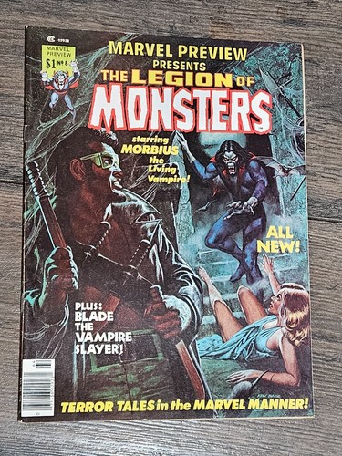 Marvel Preview Presents: Legion Of Monsters #8 (1976) Morbius Blade ...