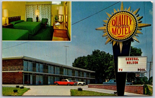 Postcard KY Bardstown Kentucky General Nelson Motel Quality A26 | eBay