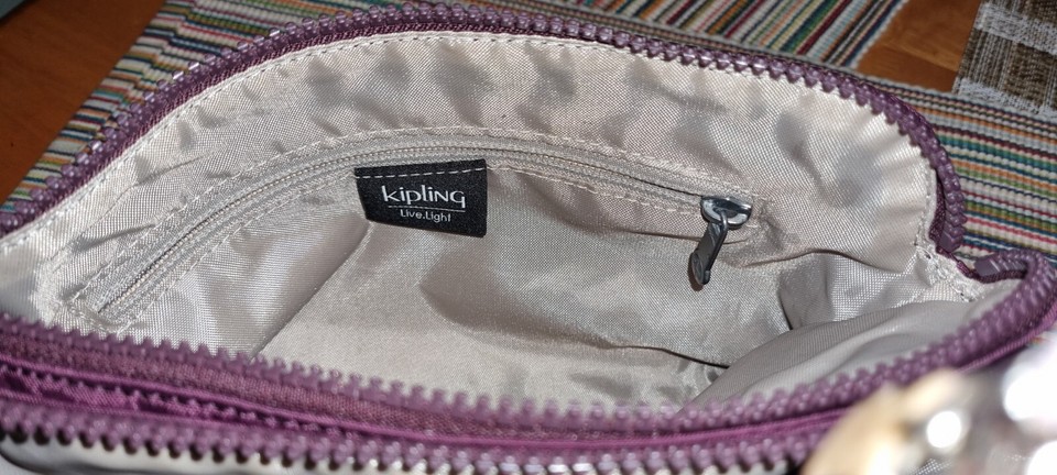 Kipling Small 2 Compartment Crossbody Bag Maroon Burgundy Lightweight ...