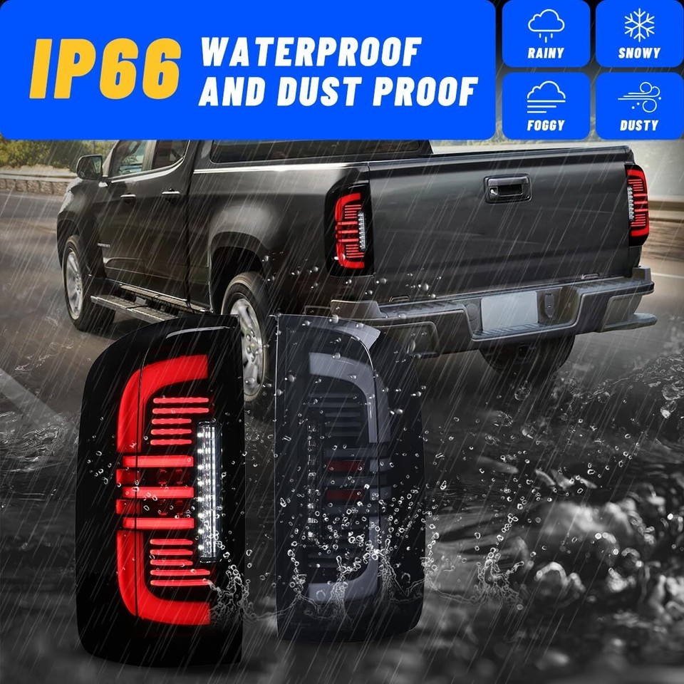 Taillights for 2015-2022 Chevy Colorado Sequential Turn Signal Light ...