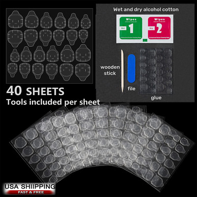 Double-Sided Nail Glue Tape Sticker Adhesive Tabs for Press on Nails 3 ...