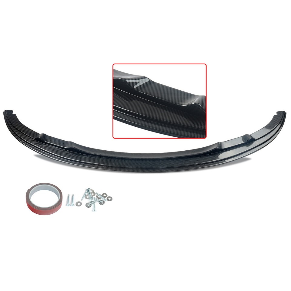 FOR BMW E92 E93 325I 330I 2006-2010 M-TECH CARBON LOOK FRONT BUMPER LIP ...