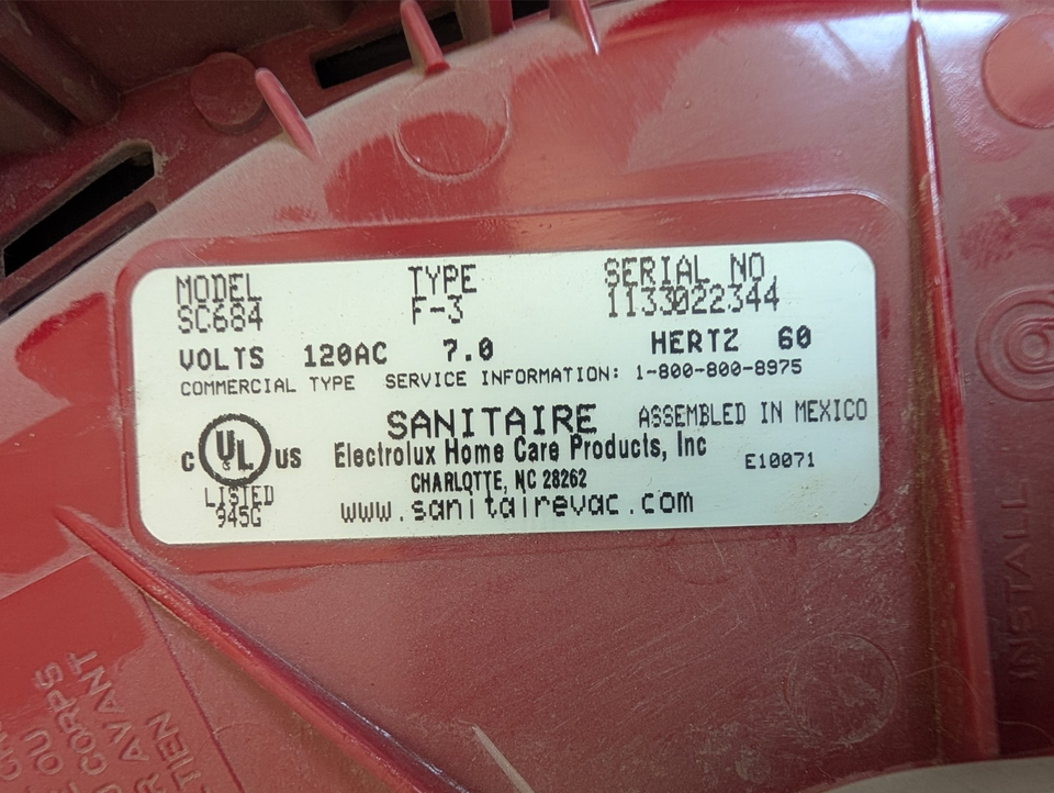 Sanitaire by Electrolux Heavy Duty Commercial Vacuum Cleaner SC684 | eBay