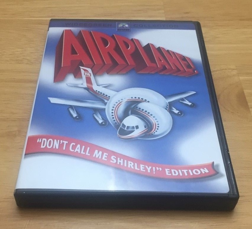 AIRPLANE DVD WIDESCREEN SLIPCOVER ROBERT HAYS LESLIE NIELSEN 2005 ...