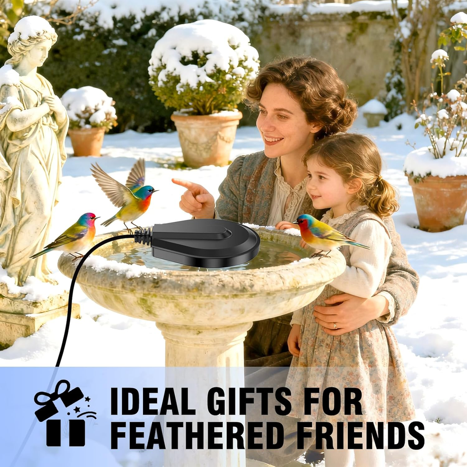 100W Bird Bath Heater for Winter, Birdbaths De-Icer with ...