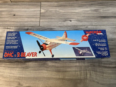Hacker, DHC-2 Beaver, Model Plane Kit Wingspan 26", Length 17" | eBay