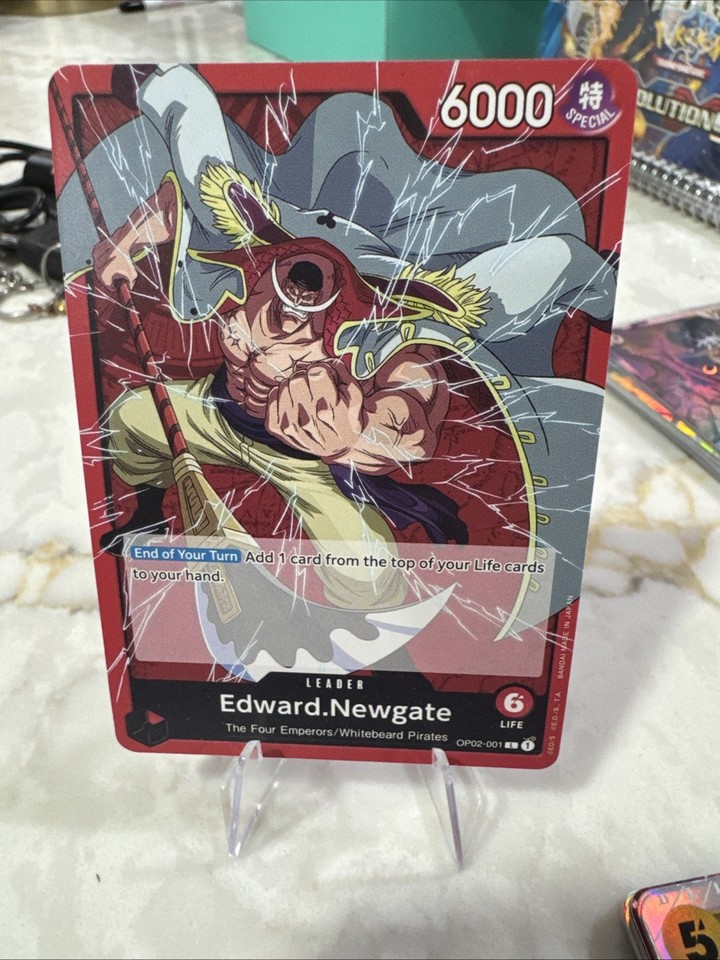 Edward.Newgate - OP02-001 - Leader - Near Mint - English - One Piece ...