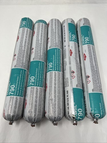 (Lot of 5) Dowsil BLACK 790 Building Sealant Silicone 20 oz Sausage | eBay