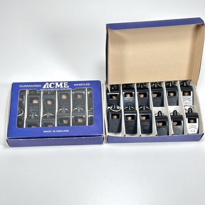 Vintage ACME Thunderer Whistles Display Boxes England Black #558 & #559 ...