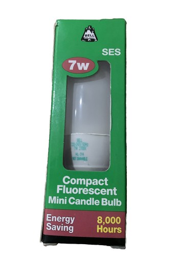 Bell 7w 220-240v SES/E14-2700k Compact Fluorescent Mini Candle Bulb ...