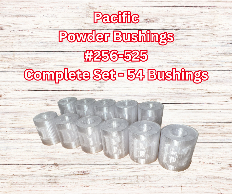 Pacific Powder Bushing Set # 256 - 525 Full Complete 54 Bushing Set ...
