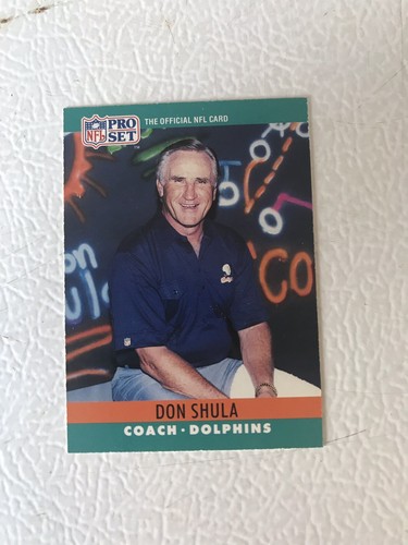 PRO SET NFL FOOTBALL TRADING CARD DON SHULA #185 | eBay