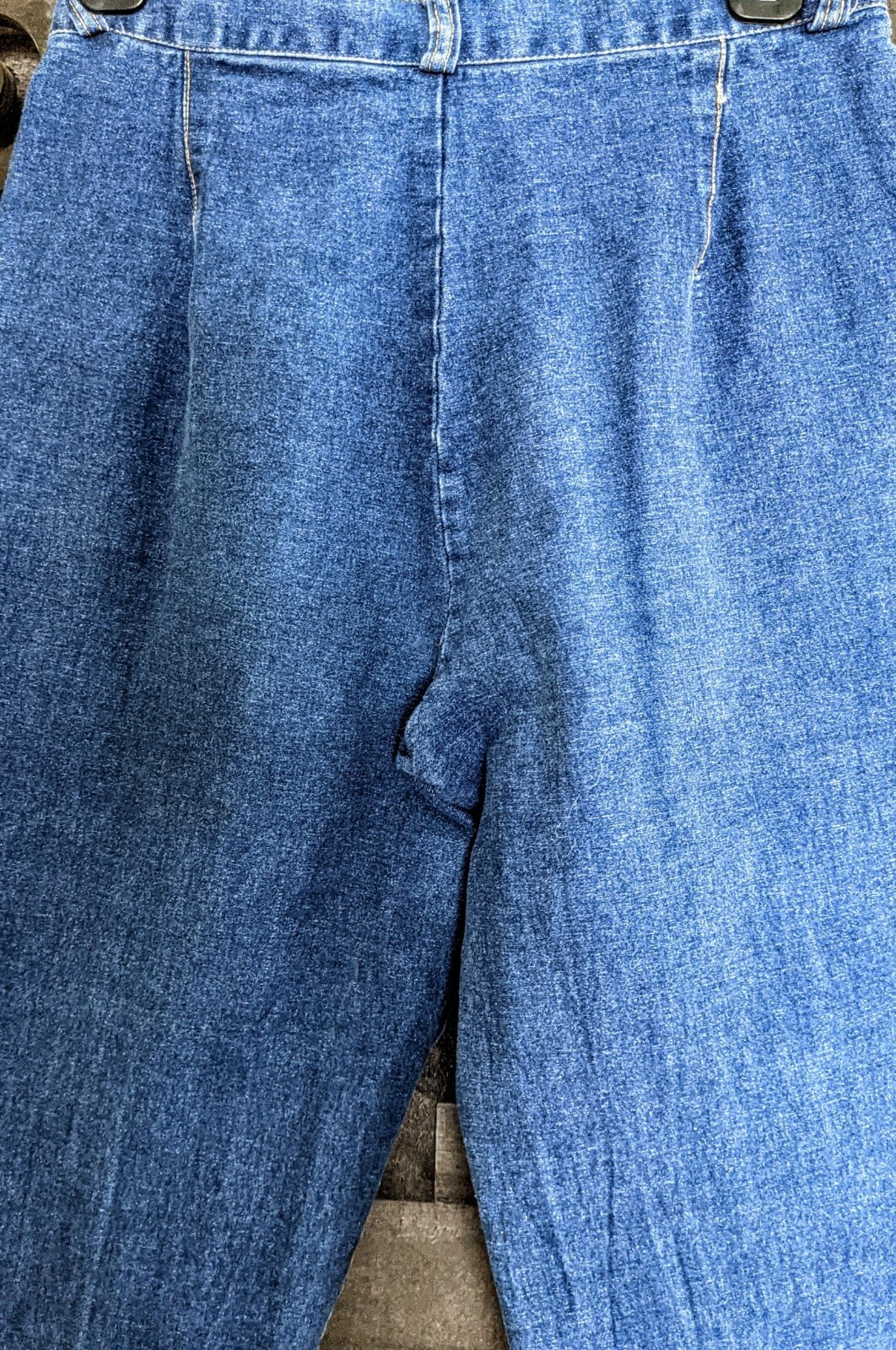 1980 Stirrup Pants Dark Wash Retro Denim Jeans High R… - Gem