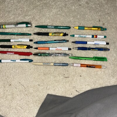 Lot of 18 Pharmaceutical drug rep pens. Viagra. Norvasc. Lipitor. Zocor ...
