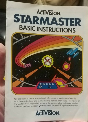 Vtg. 1982 Activision Starmaster Basic Instructions booklet-Atari 2600 | eBay