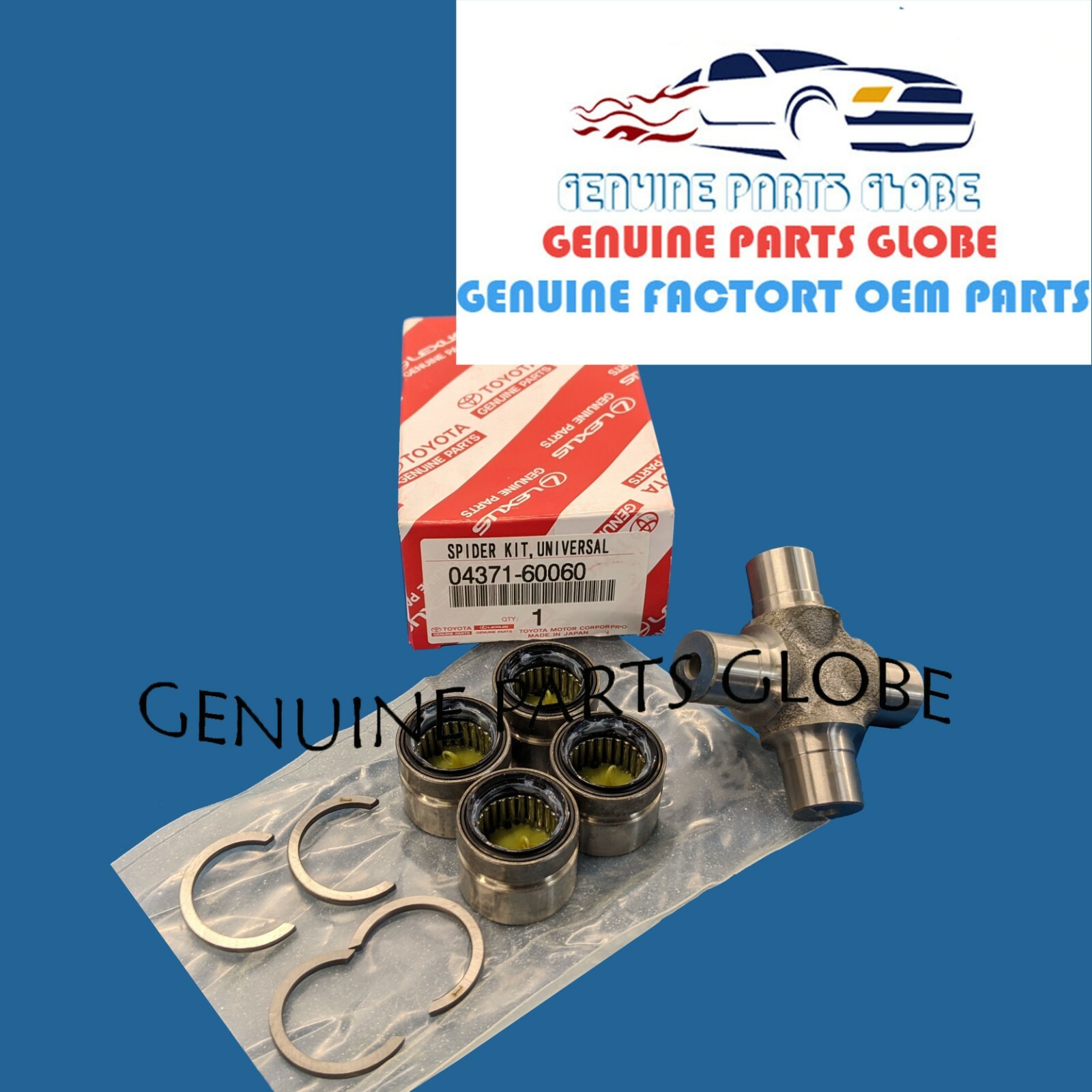 GENUINE TOYOTA 4RUNNER TUNDRA 4WD PROPELLER SHAFT UNIVERSAL JOINT 04371 ...