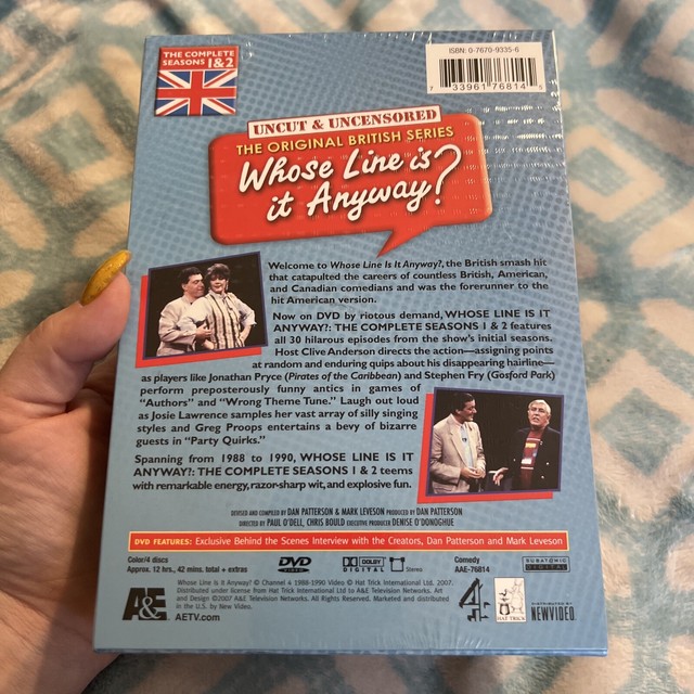 Whose Line is it Anyway: The Complete Seasons 1 2 (DVD, 2007, 4-Disc ...