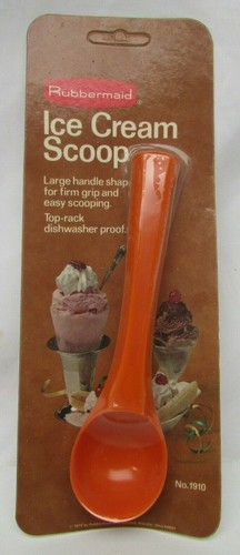 Vintage Rubbermaid Rare Ice Cream Scoop NOS No.1910 (Color) Orange ...
