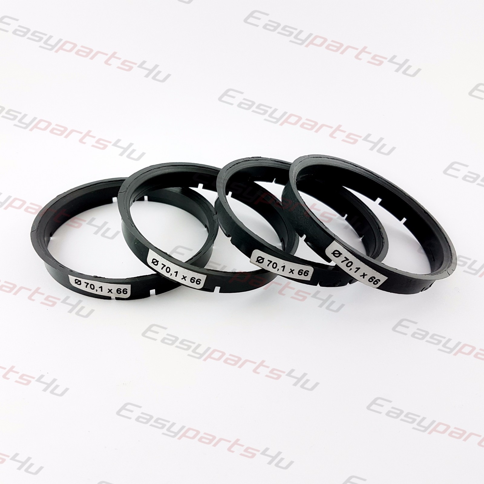 4x spigot rings 70,1 mm - 66,0 mm Conversion for alloy wheels | eBay